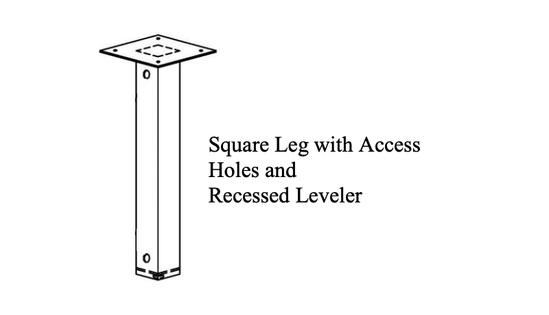 FCM-1400 SQUARE LEG RECESS LEVELER – FC Metal